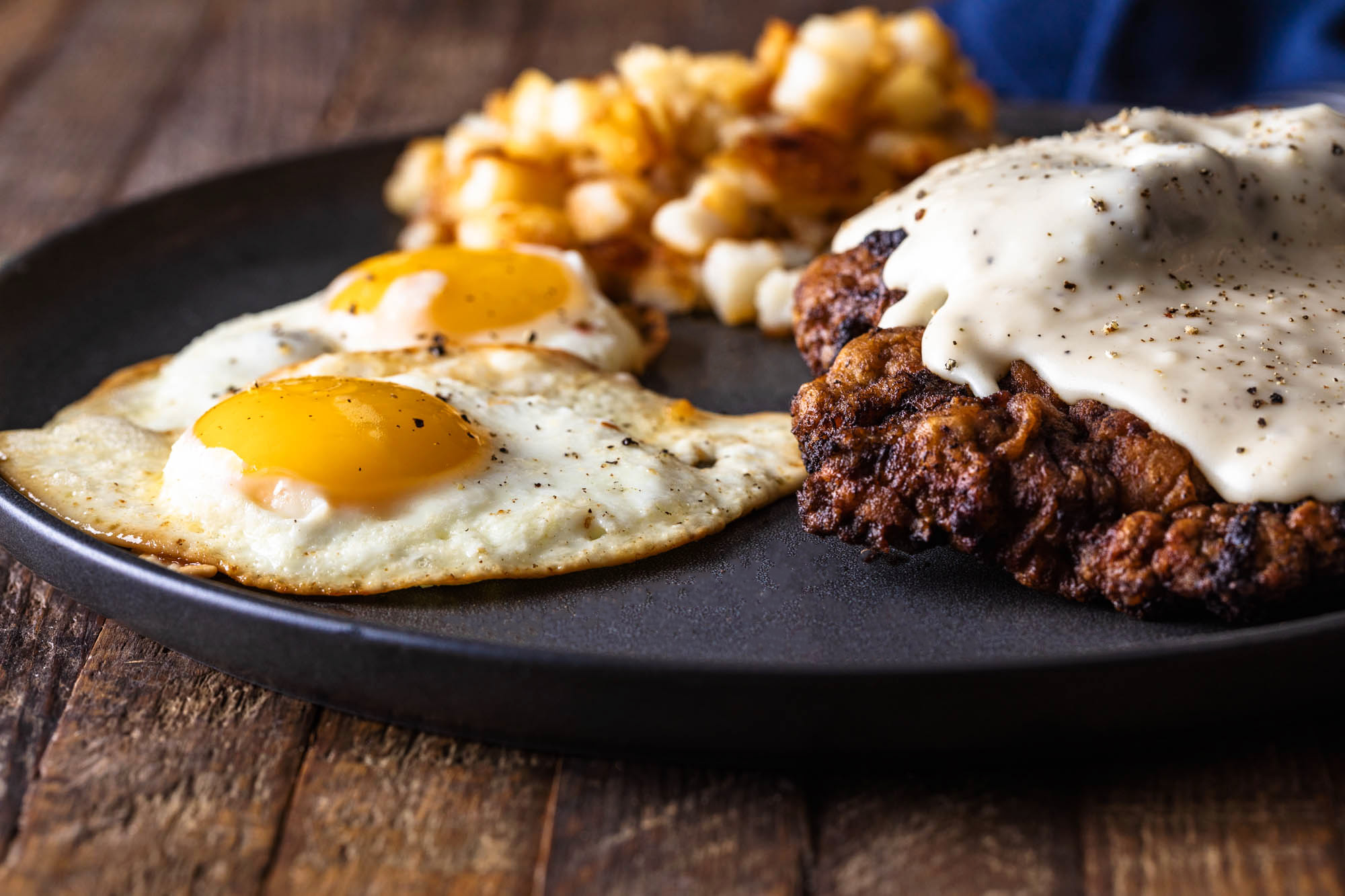 Country Fried Steak and Eggs - Cooks with Soul