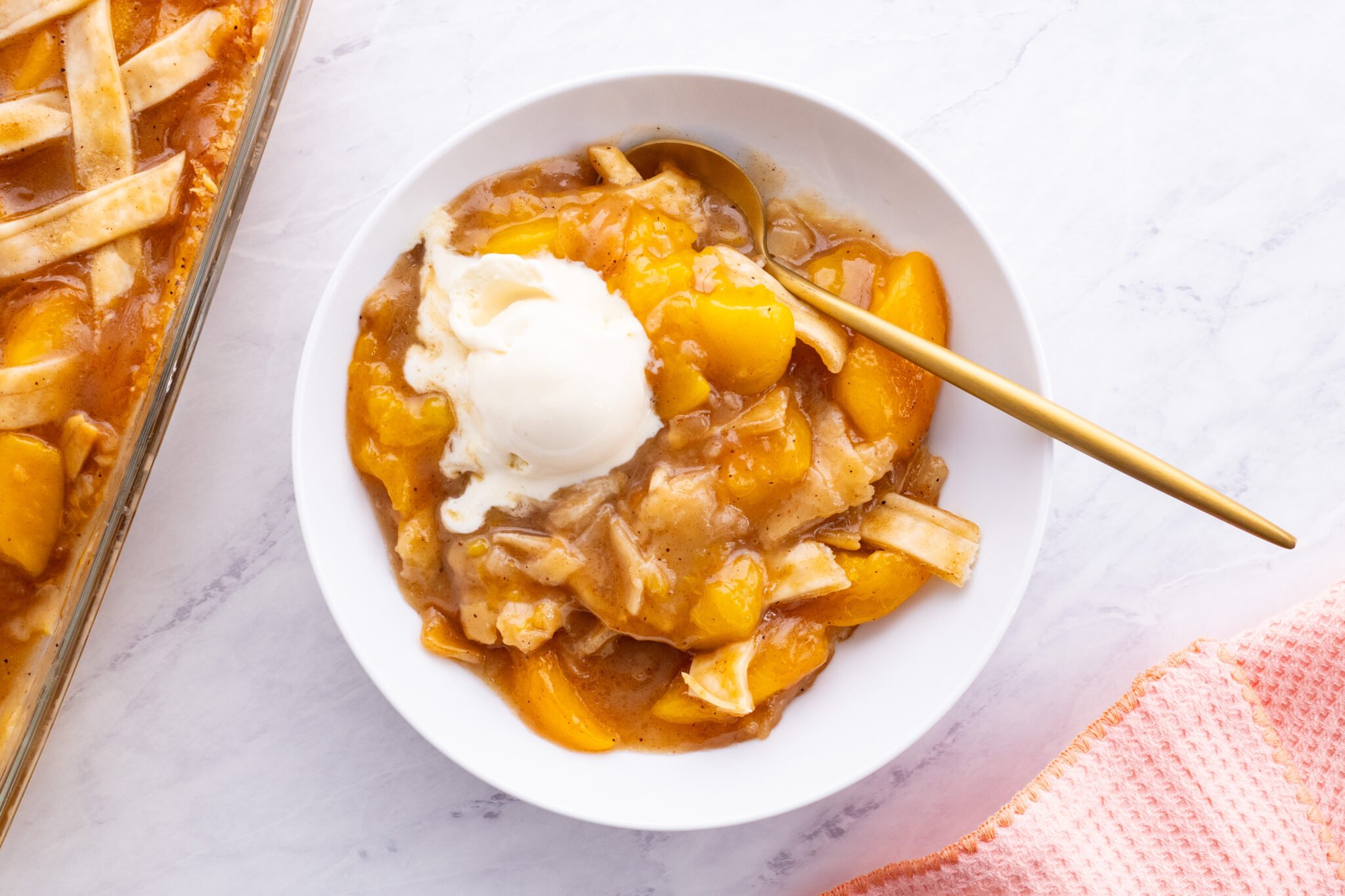 Southern Peach Cobbler with Canned Peaches - Cooks with Soul