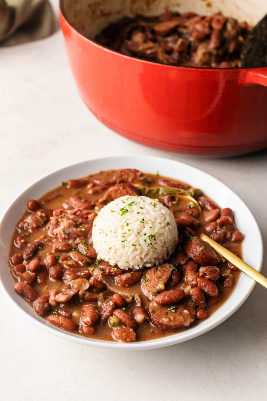 New Orleans Red Beans and Rice Recipe - Cooks with Soul