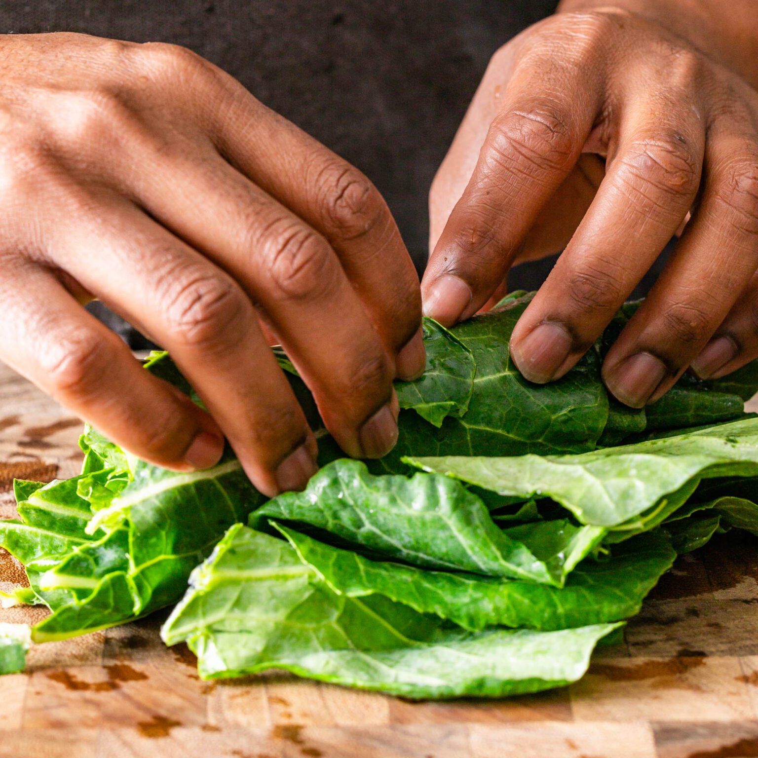 How to Cut Collard Greens - Cooks with Soul