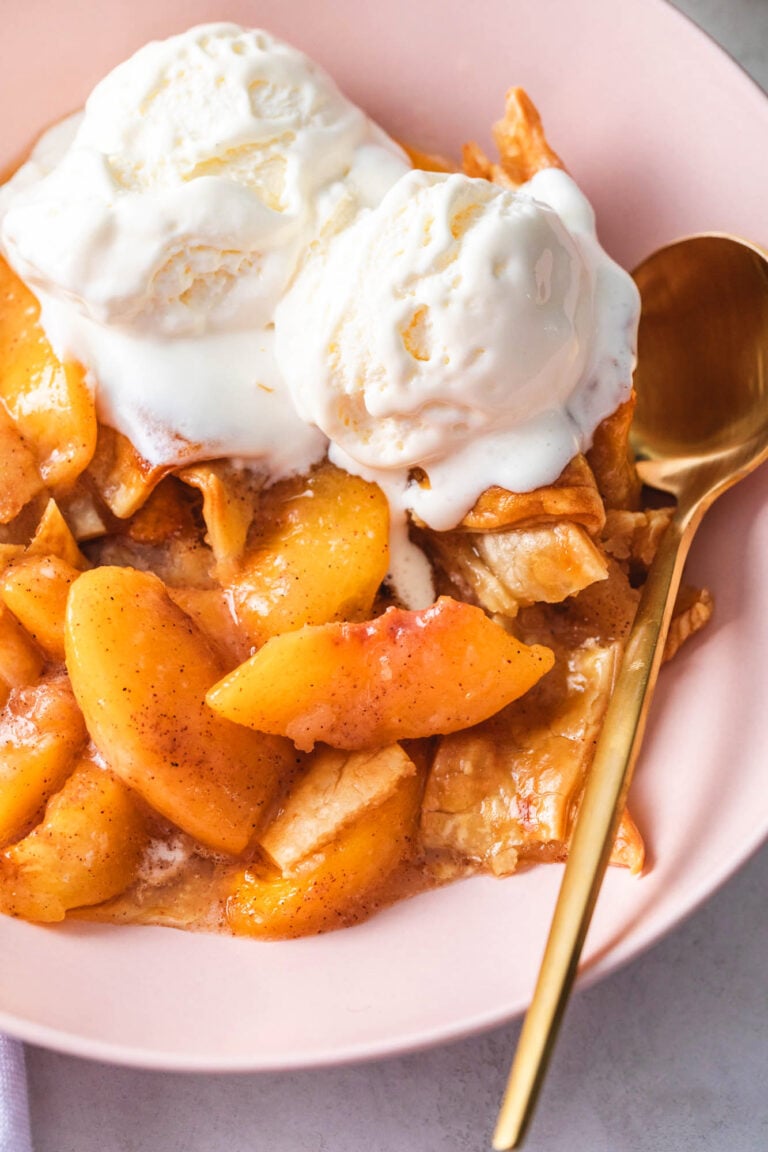 Peach Cobbler with Frozen Peaches - Cooks with Soul