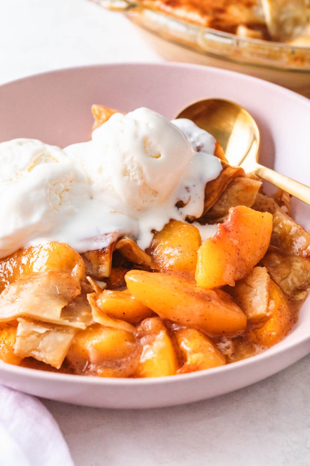 Peach Cobbler with Frozen Peaches - Cooks with Soul