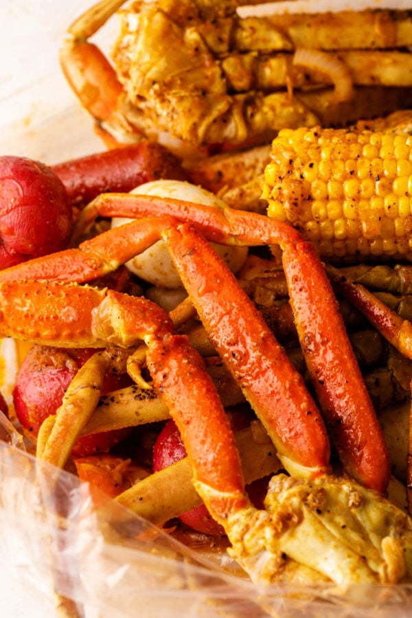 Louisiana Seafood Boil Recipe with Cajun Butter Sauce - Cooks with Soul