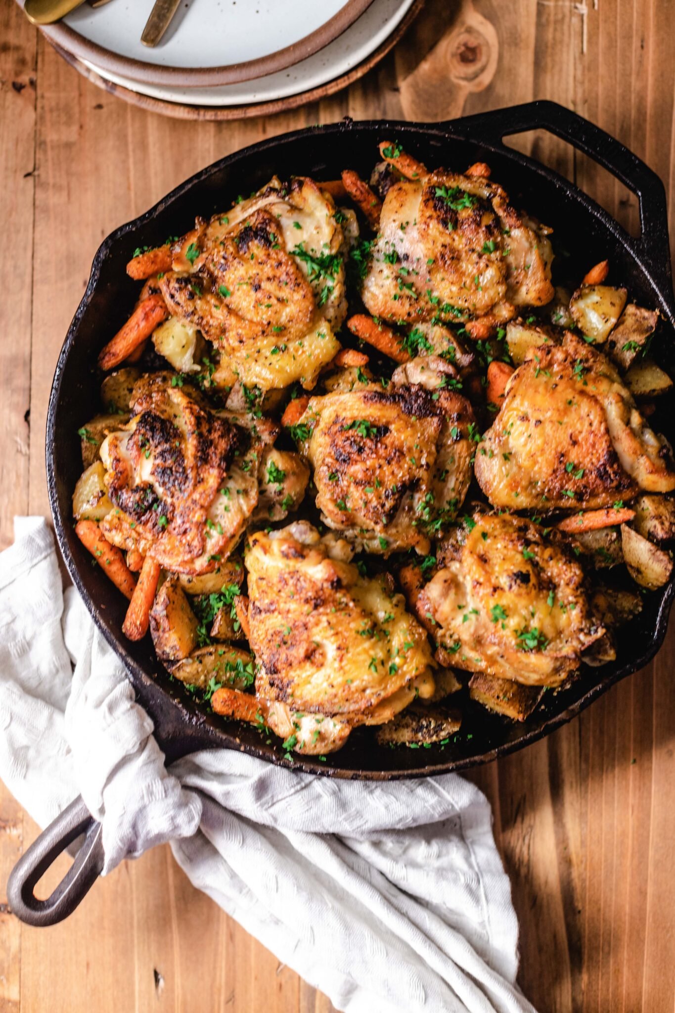 Best Southern Baked Chicken Recipe (Thighs and Legs) - Cooks with Soul